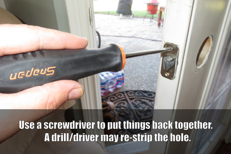 How To Fix A Loose Screw In A Hinge Or Door