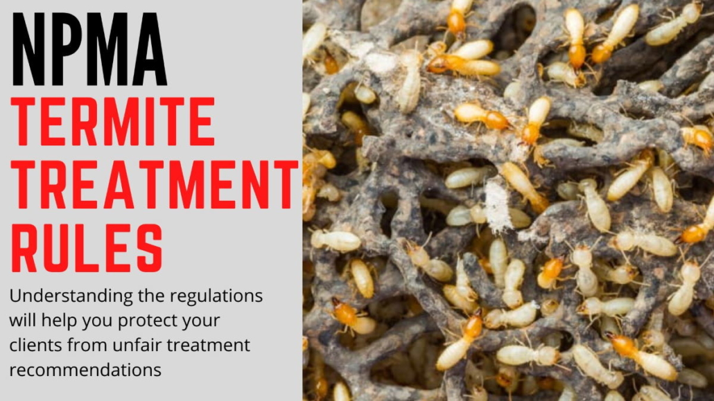 New NPMA Form 33 Does Not Say You MUST Treat For Termites